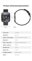 China Hot U17 Smart Watch Ultra-thin Curved Square Screen AMOLED 1.85inch BT Call IP68 Deep Waterproof H Band APP 3D Menu Smartwatch for sale
