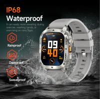 China Outdoors AK80 Smart Watch for Men 2.01inch Dial Call Answering AI Voice Assistant Flashlight IP68 Waterproof Fitness Smartwatch for sale