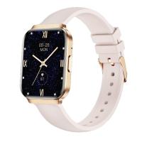 China CD06 Metal Smart Watch for Women Lady Fashion 1.75inch Square Screen Ultra Thin 7.3mm Health Monitor IP68 Fitcloudpro Smartwatch for sale