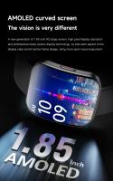 China Curved Amoled Smart Watch U17 BT Calling 1.85