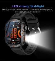 China Eraysun QX12 Outdoor Sport Smart Watch with LED Flashlight 1.96