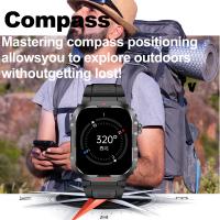 China Eraysun Outdoor Reloj G45 Smart Watches Sport 2.01inch LED Flashlight Compass 1ATM Swim Waterproof Fitness Men G45 Smartwatch for sale