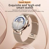 China Eraysun Fashion Ladies Smartwatch 1.2inch Female Cycle Reminder DaFit Calling Fitness Touch Screen IP67 G208 Smart Watches for sale
