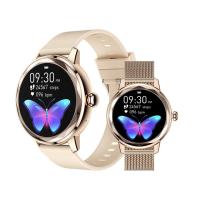 China Eraysun Fashion Ladies Smartwatch 1.2inch Female Cycle Reminder DaFit Calling Fitness Touch Screen IP67 G208 Smart Watches for sale