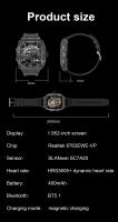 China Eraysun AK65 Smart Watch 1.95 Inch Amoled Screen Bt Call IP67 Deeply Waterproof Dafit Outdoor Men Women Sport 2025 Smartwatch for sale