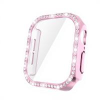 China PC Single Drill Electroplated Shell Film Integrated Shell for Apple Watch Series 11/10 42mm 46mm Protector Watch Case for sale
