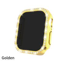China Eraysun PC Single Drill Plating Peep Proof Shell and Film One Shell for Apple Watch Series10 42mm 46mm Protector Watch Case for sale