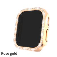 China Eraysun PC Single Drill Plating Peep Proof Shell and Film One Shell for Apple Watch Series10 42mm 46mm Protector Watch Case for sale