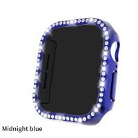 China Eraysun PC Single Drill Plating Peep Proof Shell and Film One Shell for Apple Watch Series10 42mm 46mm Protector Watch Case for sale