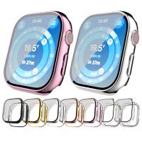China Eraysun Electroplated Integrated Shell Membrane for Apple Watch Series10 42mm 46mm Protector Watch Case Accessories for sale
