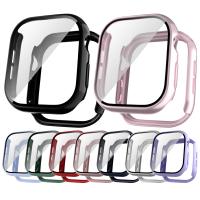 China Eraysun Oil-sprayed Shell Film Integrated Watch Cover Case for Apple Watch Series10 42mm 46mm Protector Snartwatch Case for sale