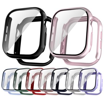 China Eraysun Oil-sprayed Shell Film Integrated Watch Cover Case for Apple Watch Series10 42mm 46mm Protector Snartwatch Case for sale