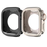 China Metal Bumper Case for Apple Watch 46/45/44mm Protector Frame Cover for IWatch Series 11 10 9 6 5 Change to Ultra 2 49mm for sale