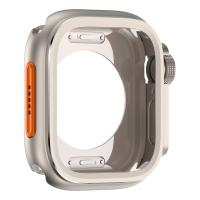 China Metal Bumper Case for Apple Watch 46/45/44mm Protector Frame Cover for IWatch Series 11 10 9 6 5 Change to Ultra 2 49mm for sale