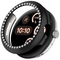 China Eraysun Diamond Case 45mm 41mm Luxury Screen Protector Tempered Glass Bling Cover Full Protector for Google Pixel Watch3 for sale