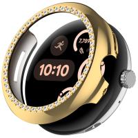 China Eraysun Diamond Case 45mm 41mm Luxury Screen Protector Tempered Glass Bling Cover Full Protector for Google Pixel Watch3 for sale
