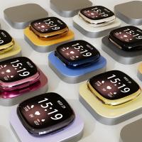 China Eraysun Full Screen Protector Case for Fitbit Versa 4 Soft TPU Screen Watch Storage Case Luxury Cover Protective Cover for sale