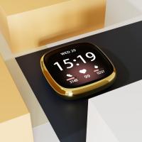 China Eraysun Full Screen Protector Case for Fitbit Versa 4 Soft TPU Screen Watch Storage Case Luxury Cover Protective Cover for sale