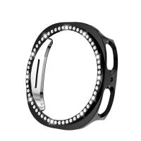 China Eraysun Custom Manufacturer Personalized New Luxury  Single Diamond PC Hollow Case for Samsung Watch 8 Watch Case for sale