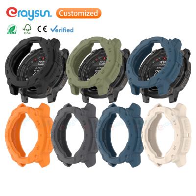 China Eraysun TPU Soft Silicone Case for Garmin Instinc E 40mm 45mm Protective Cover Cases Film Shell Watch for sale