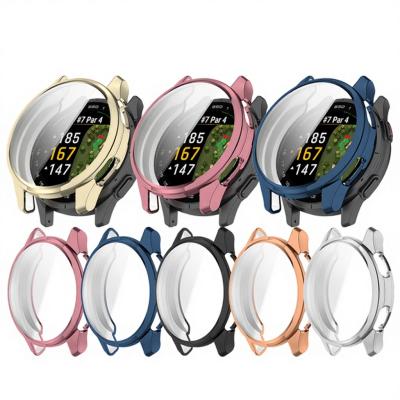 China Eraysun Soft Plating TPU Scratch Resistant Fashion/Luxury Protective Case Cover for Garmin Approach S50 Smart Watch Bumper for sale