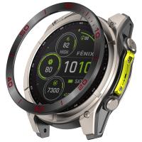 China Eraysun Time Zone Style Metal Bezel for Garmin Fenix 8 43mm 47mm 51mm  Stainless Steel Cover Frame Case Ring for sale