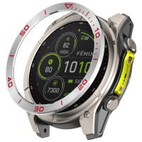 China Eraysun Time Zone Style Metal Bezel for Garmin Fenix 8 43mm 47mm 51mm  Stainless Steel Cover Frame Case Ring for sale