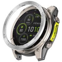 China Eraysun Time Zone Style Metal Bezel for Garmin Fenix 8 43mm 47mm 51mm  Stainless Steel Cover Frame Case Ring for sale