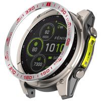 China Eraysun Time Zone Style Stainless Steel Bezel for Garmin Tactix 8 51mm 47mm Racing Style Replace Metal Ring Watch Case for sale