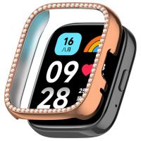 China Eraysun Diamond Encrusted PC Hollow Case for Redmi Watch 3 Lite and 3 Active Watch Case Edition Cover Watches for sale
