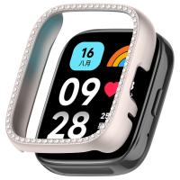 China Eraysun Diamond Encrusted PC Hollow Case for Redmi Watch 3 Lite and 3 Active Watch Case Edition Cover Watches for sale