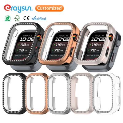 China Eraysun Bling PC Hollow Case Cover for Huawei Watch D2 SmartWatch Diamond Crystal Bumper Protector Shell Accessories Case for sale