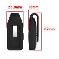 China Eraysun Steel Clip Silicone Case for Huawei Band 10 9 8 NFC Nurses Doctor Watch Clip Protector Soft Anti-lost Buckle Holder for sale