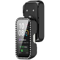 China Eraysun Diamond PC Protective Case for Huawei Band 10/9/8 NFC Anti-Scratch Screen Protector Tempered Glass Full Coverage Cover for sale