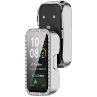 China Eraysun Diamond PC Protective Case for Huawei Band 10/9/8 NFC Anti-Scratch Screen Protector Tempered Glass Full Coverage Cover for sale