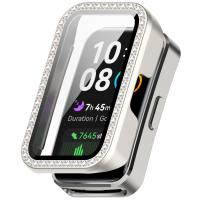 China Eraysun Diamond PC Protective Case for Huawei Band 10/9/8 NFC Anti-Scratch Screen Protector Tempered Glass Full Coverage Cover for sale