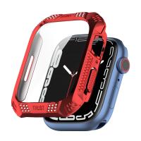 China Diamond Belt Drill + Tempered Film for Apple Watch 7 Screen Protector Bumper Shell Frame for Iwatch 41mm 45mm for sale