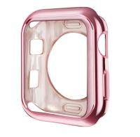 China Hollow TPU  Case for Apple Watch Electroplating TPU  Watch Case  for Iwatch 7 6 5 4 3 2 1 for sale