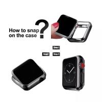 China Hollow TPU  Case for Apple Watch Electroplating TPU  Watch Case  for Iwatch 7 6 5 4 3 2 1 for sale