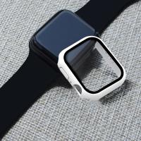 China Eraysun Watch Cover  Glass Protective Cover Film Watch Case for Apple Iwatch 7 41mm 45mm PC Tempered Glass for sale