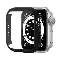 China Best Selling Durable Square PC Tempered Glass Watch Cases for Apple Watch 7/6/5/4/3/2/1 (38-45mm) Button Cover Accessories for sale