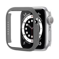 China Best Selling Durable Square PC Tempered Glass Watch Cases for Apple Watch 7/6/5/4/3/2/1 (38-45mm) Button Cover Accessories for sale