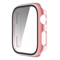 China Hot Selling Electroplated PC Tempered Glass Watch Cases for Apple Iwatch 7 41mm 45mm  Watch Cases Cover for sale
