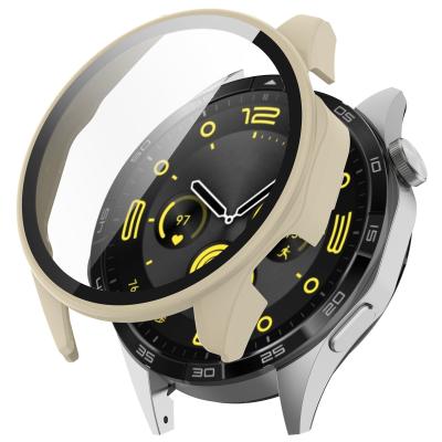 China Watch Cover + Glass Protective Cover Film Watch Case for Huawei GT 4 46mm PC Tempered Glass Watch Screen Protector Case for sale