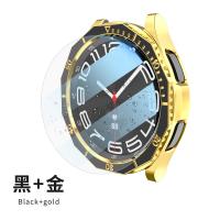 China Eraysun Hot Selling Watch Bezel + Tempered Glass + Electroplated Watch Cover Case for Samsung Watch 6 Classic 43mm and 47mm for sale