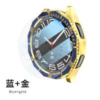 China Eraysun Hot Selling Watch Bezel + Tempered Glass + Electroplated Watch Cover Case for Samsung Watch 6 Classic 43mm and 47mm for sale