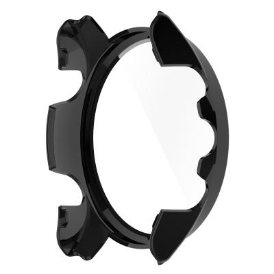 China PC Hard Screen Protector Case for Garmin Forerunner 255 255S Protective Cover Bumper Tempered Glass Case Smart Watch Accessories for sale