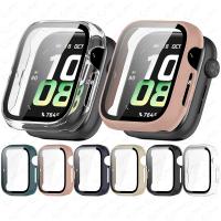 China Eraysun Tempered Glass+PC Case Cover for Honor Watch 5 Full Coverage Screen Waterproof Protective Watch Case for sale