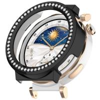 China Eraysun Luxury Diamond Crystal Bumper Protector Bling PC Hollow Case for Huawei Watch GT5 42mm Shell Watch Cover for sale