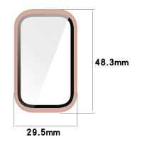 China Eraysun PC Case Glass for Xiaomi Band 9 Active Tempered Glass Shell Screen Protector for Redmi Band 3 Protective Watch Case for sale
